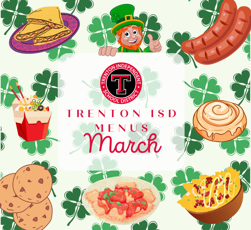 TISD March Menus | Trenton Middle School